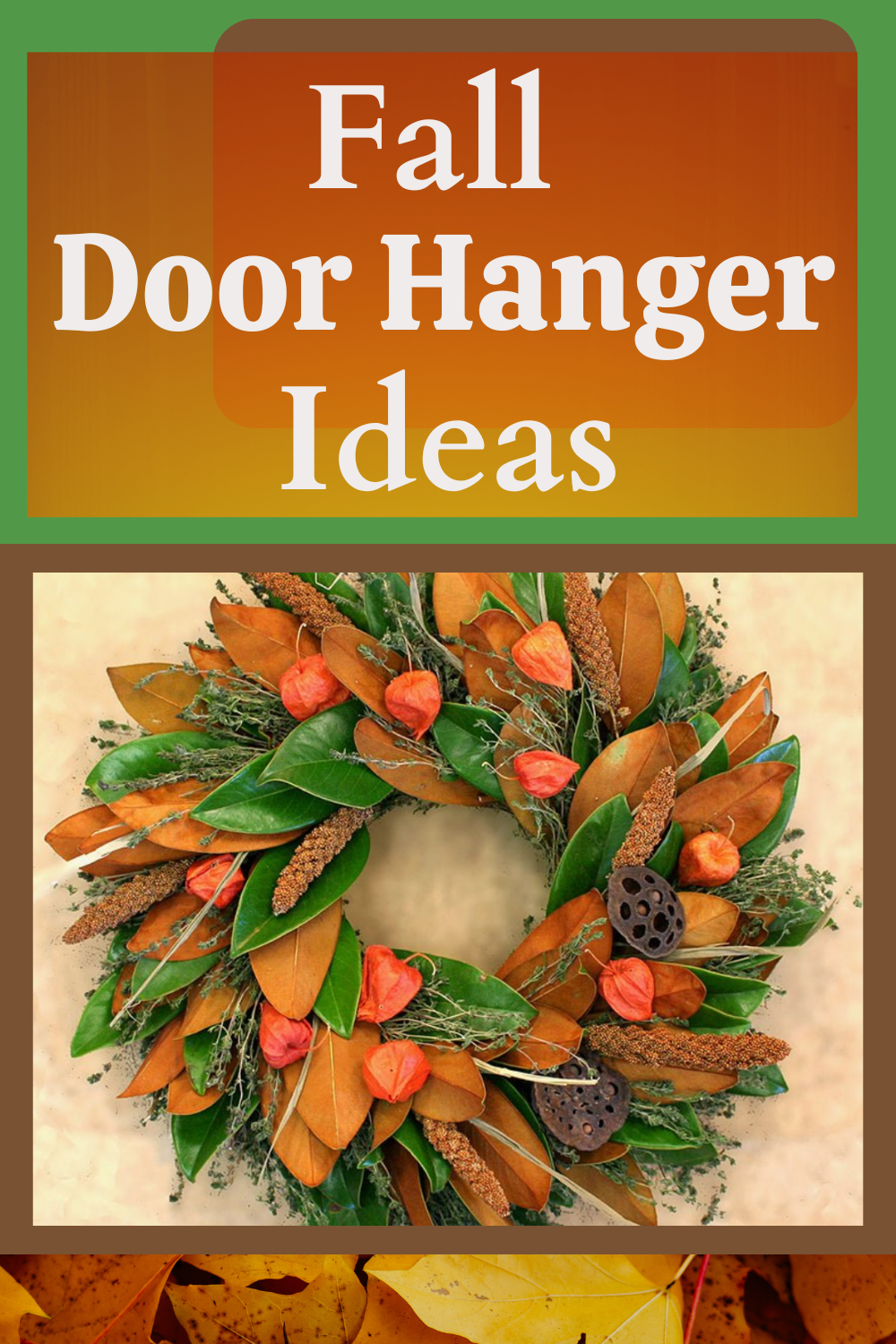 Best Fall Door Hangers For A Warm Home In 2024 - Tidy Fox Den
