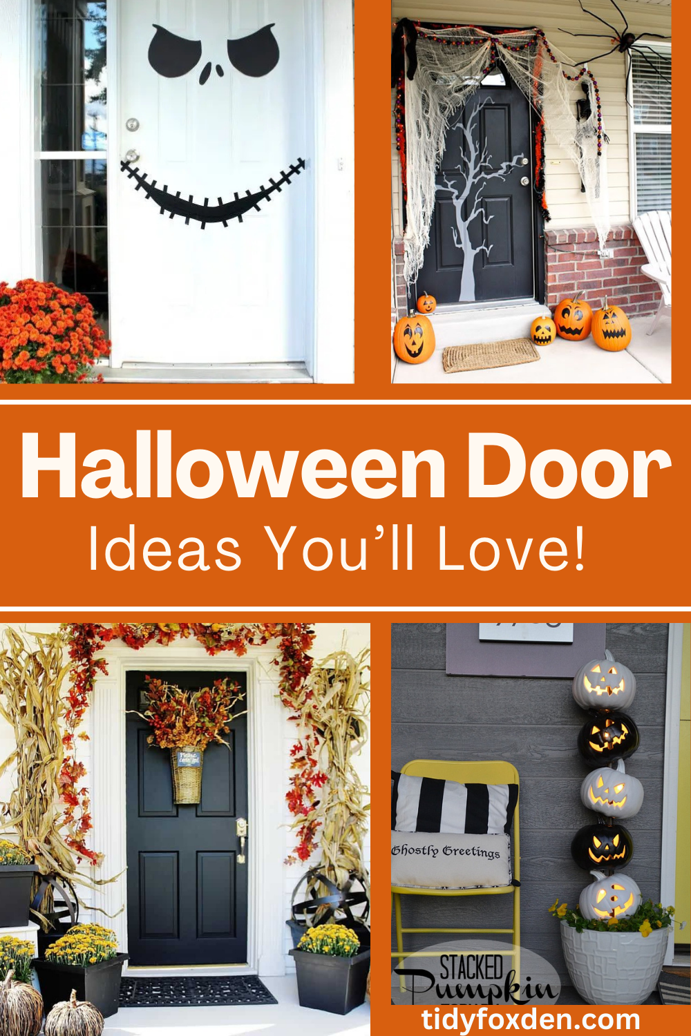 The Best Halloween Door Ideas: Spooky And Sensational - Tidy Fox Den